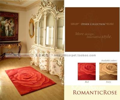Китай Романтичные розовые ковер и половик Handtufted акриловые продается