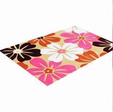Китай Высеканный цветком яркий ковер Acrylic Handtufted конструкции продается