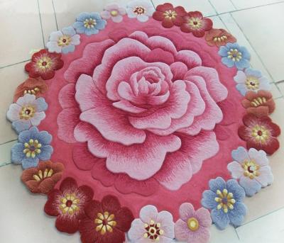 Китай Зацветая ковер и половик Handtufted цветков акриловые продается