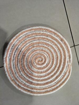 Китай Super microfiber cord woven carpet circle pattern rug right for room under chair decoration продается