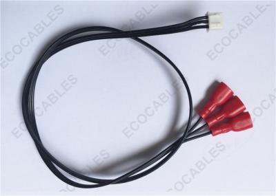 Cina il rosso nero 22AWG ha incollato il cablaggio di cavo su ordinazione ha unito completamente il terminale isolato PVC 250 in vendita
