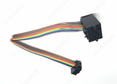 Cina Cavo a nastro dell'arcobaleno di Ethernet 13 con RJ45 il connettore nero UL2651 28awg in vendita