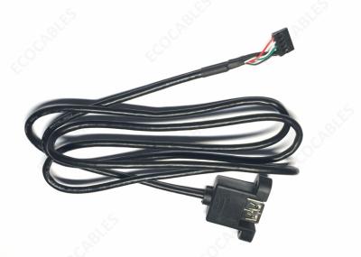 Cina USB montato A/F al cablaggio UL2725 28/24 del cavo di potere 5P con la vite in vendita