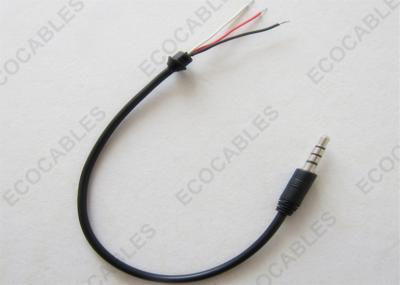 Cina Cavo nero dell'audio di stereotipia 3.5/2.5/6.35mm con l'abitudine ROHS dello SR in vendita