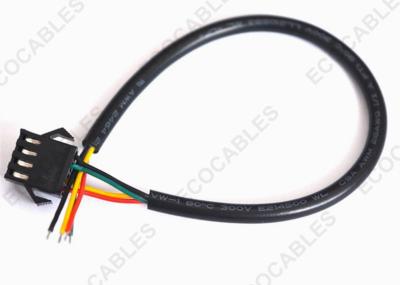 中国 SMのコネクターが付いている電子ケーブルUL2464#26*4C注文ワイヤー馬具 販売のため