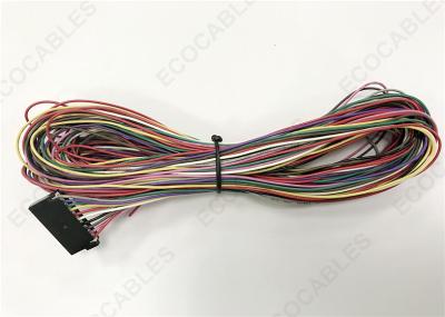 China Arnés de cable eléctrico rojo para el taxímetro de los vehículos de la ayuda con Samtec ISSM-10 en venta