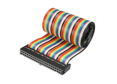 Cina Cavi a nastro piani del cavo dell'arcobaleno 50cm con 40 il connettore del passo dei pin 2.54mm in vendita