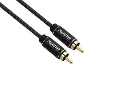 China Dual RCA protegido ao cabo audio masculino de RCA Digital com conector folheado a ouro à venda