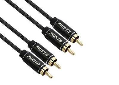 China Cabo estereofônico Od3.5mm*7mm das cablagens audio do conector do metal para o CD Dvd à venda
