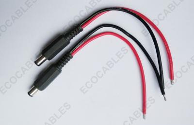 Cina DC5.5 x cablaggio di cavo di 2,1 batterie, cavo del caricatore del rivestimento del nero di UL3135 18AWG in vendita