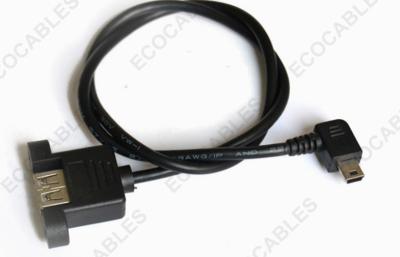 Cina Un mini cavo ad angolo retto di USB della prolunga USB maschio per il fan del radiatore in vendita