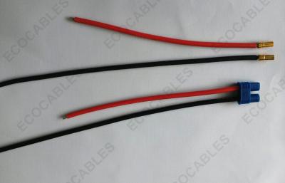 Cina L'oro blu ha placcato il nero ed il rosso del cavo UL3135 14awg della batteria EC3 in vendita