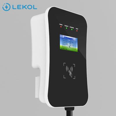 Cina 1-3 stazione del caricatore del caricatore 16A 32A Ev dell'automobile elettrica del contenitore di parete di fase 7KW 11KW 22KW in vendita