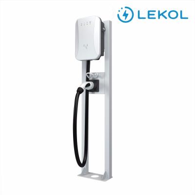 China Custom 7kw 22 KW 32 Amp DC EV Charger Type 2 Ev Wallbox Mounting Pole for sale