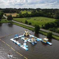 Cina Auti - parco gonfiabile 24m*12.5m dell'acqua di corsa ad ostacoli di 0.9mm della tela cerata UV del PVC in vendita