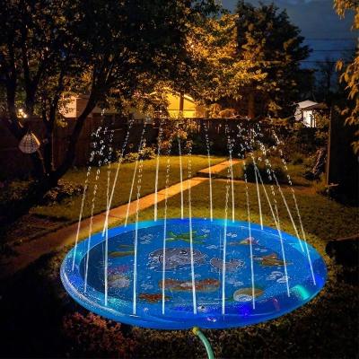 Cina LC Upgraded Shining Outdoor Sprinkler Pad Unisex Flash Splash Pad con luce a LED in vendita