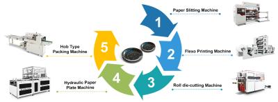 Chine 2-12 Inch High Efficiency Paper Plate Making Machine 120~140 Pcs/Min Disposable Paper Plate Machine Production Line à vendre