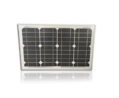 Κίνα Μικρά ξηρά Monocrystalline PV κύτταρα στρατόπεδων, μακριά - φωτισμός 12v πλέγματος ηλιακό πλαίσιο 40 Watt προς πώληση