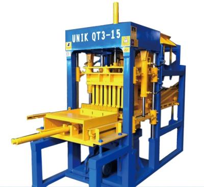 China Bloque de cemento vendedor caliente QT3-15 que hace la máquina con precio bajo en venta