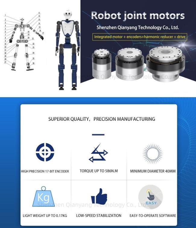 Robot Joint Motor Harmonic Reducer Joint Actuator Robot Joint Motor Module Robotic Arm Motor