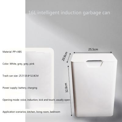 中国 Automatic Bathroom Trash Can Kitchen Recycle Trash Bin Dustbin Intelligent Trash Can with Sensor 販売のため