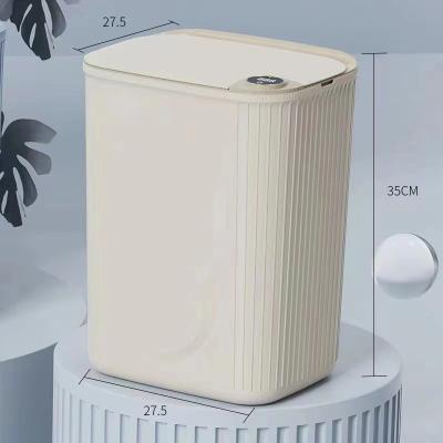 中国 Three Induction Modes IPX5 Waterproof 20L Large Capacity Intelligent Electronic Motion Induction Garbage Can 販売のため