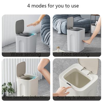 중국 Intelligent Induction Garbage Can Household Bedroom Large Capacity Kitchen Automatic Intelligent Induction Garbage Can 판매용
