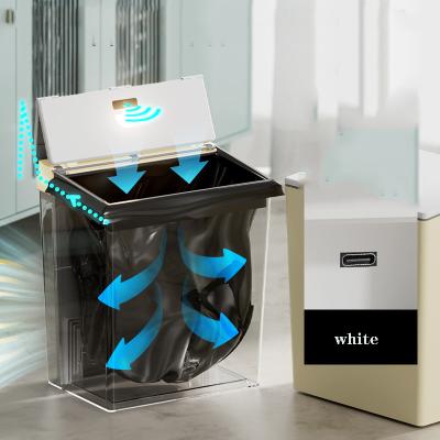 중국 Automatic Package Self Seal Smart Trash Can Infrar Automatic Suction Trash Can 판매용