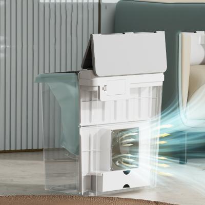 중국 Automatic Package Self Seal Smart Trash Can Infrar Automatic Suction Trash Can 판매용
