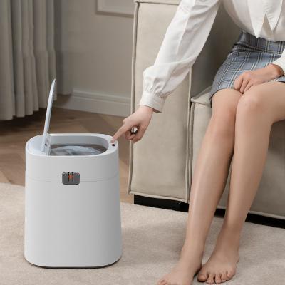 중국 11L Drawstring Motion Sensor Automatic Packaging Plastic Smart Recycling Bin 판매용