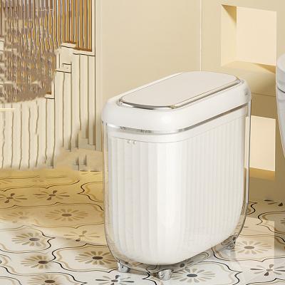 중국 Black 13 Gallon  Rectangular Motion Sensor Plastic Trash Can with Lid 판매용