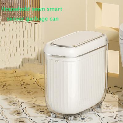 중국 Multi-scene Sewn Inside and Outside Double Bucket Design Intelligent Induction Smart Garbage Can 판매용