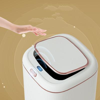 中国 2023 35L Automatic Water-Proof Dustbin Smart Sensor Automatic Kitchen Plastic Smart Trash Can 販売のため