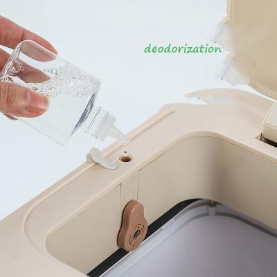 중국 Foldable Collapsible Sensor Trash Bin Trash Can  with Odor Filter Touchless 판매용