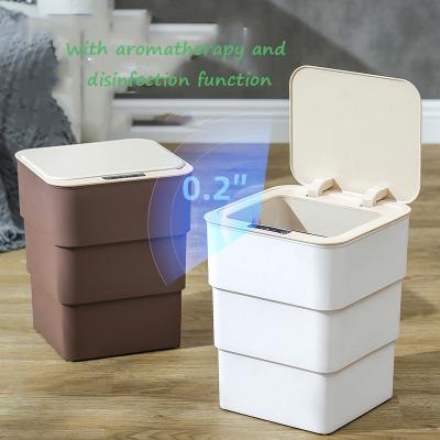 중국 Foldable Collapsible Sensor Trash Bin Trash Can  with Odor Filter Touchless 판매용
