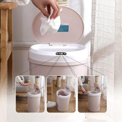 중국 Smart Touchless Motion Sensor Privacy Garbage Bin Foldable Collapsible Sensor Trash Bin 판매용