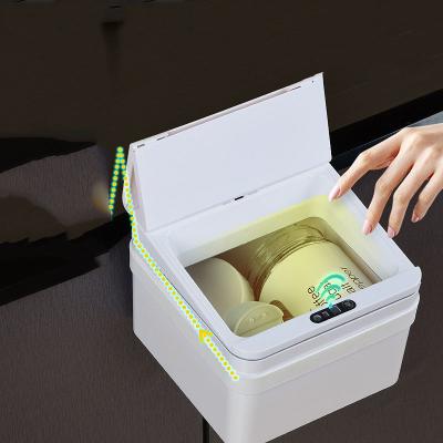中国 Household Smart Touchless Motion Sensor Trash Can Public Area Intelligent Garbage Bin Self Sealing Bin 販売のため