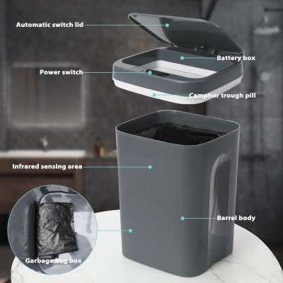 China Dustbin Intelligent Trash Can with Sensor Clearance - Intelligent Sensor Trash Can Automatic Trash Bin Garbage Can Self Sealing zu verkaufen