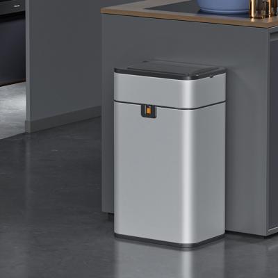 中国 50l Smart Kitchen Trash Can Self Seal Auto Bag Change Trash Can with Odor Filter and Touchless 販売のため