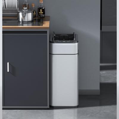 中国 50l Smart Kitchen Trash Can Self Seal Auto Bag Change Trash Can with Odor Filter and Touchless 販売のため