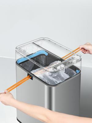 중국 50l Motion Automatic Trash Bin Garbage Can Self Sealing Sensor Trash Can  with Odor Filter Touchless 판매용