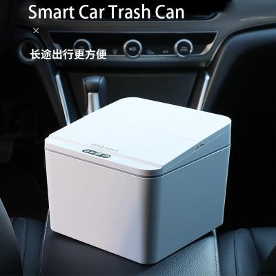 中国 4l/6l Car Trash Can Automatic Sensor Induction Trash Can Smart Dustbin Mini Desktop Waste Bin With Lid 販売のため