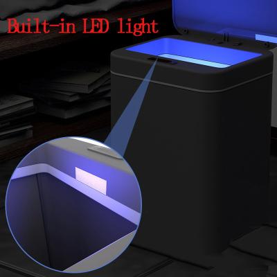 中国 16L/5.3 Gallon Square Automatic Kitchen Garbage Bin Motion Sensor Plastic  Smart Trash Can Trash Bin 販売のため