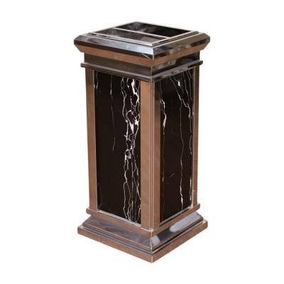 중국 Hot Selling High Quality Trash Can Rectangular Office Hotel Home Stainless Steel Garbage Can Trash Can with Lid 판매용