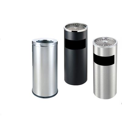 中国 Double Layer Recycling Trash Garbage Can Waste Bin Bin Stainless Steel Trash Can with Inner Bucket 販売のため