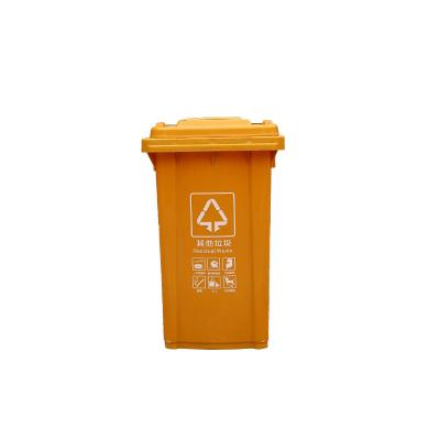 중국 100LEnvironmental Sanitation Waste Bin Thickened Flip Trash Can with Wheels Garbage Sorting Trash Bin Manufacturer 판매용