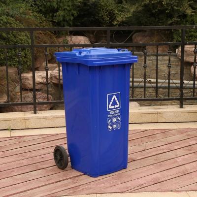 중국 100LEnvironmental Sanitation Waste Bin Thickened Flip Trash Can with Wheels Garbage Sorting Trash Bin Manufacturer 판매용