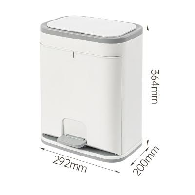 中国 Household Intelligent Induction Electronic Motion Double Open Lid Large Capacity Plastic Trash Can 販売のため
