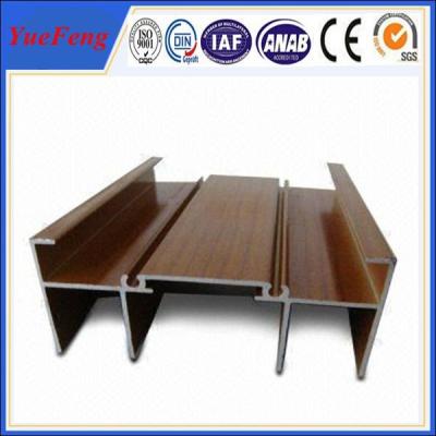 wood grain aluminum windows profiles, aluminium profile to make doors and windows