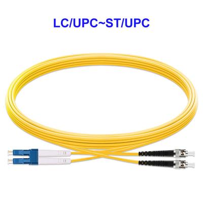 中国 Optical Fiber Cable LC UPC ST UPC Single-Mode 2 Core Carrier-Grade OS2 Pigtail Customization 販売のため